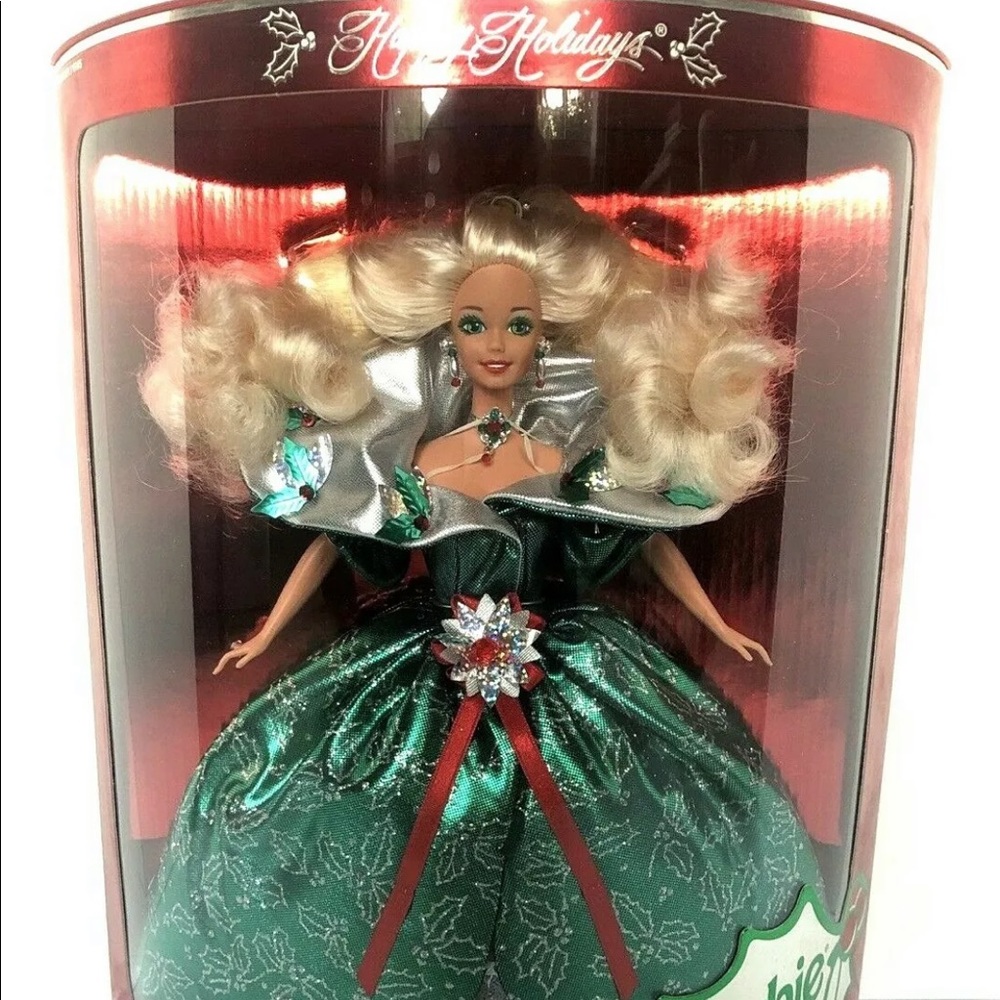 1995 Happy Holidays Barbie Special Edition Nrfb - Gem